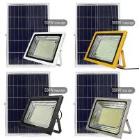 China 50w Led Solar Powered Outdoor IP67 Waterproof Flood Lights with Remote Control for sale