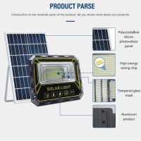 China 100W Solar Floodlight LED Garden Solar Flood Lights New Rural Street Lamps for sale
