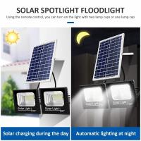 China 110w Outdoor Courtyard Led Solar Powered Flood Lamps Ip67 Waterproof for sale