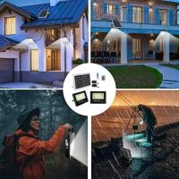 China 200W IP67 waterproof solar powered outside security lights led floodlight for sale