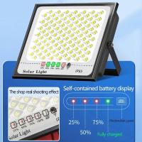 China 72 Lamp Beads Solar LED Flood Security Light Battery Operated Outdoor 50w Solar LED Flood Light for sale