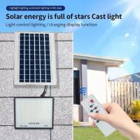 China ABS LED Solar Floodlight Waterproof IP67 Solar Flood Light With Remote for sale