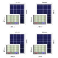 China 100W Lens Brightness Household Lighting Remote Controlled Solar Powered Flood Light for sale