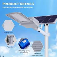 China Waterproof Full Screen Split Solar Street Light 100w Price for sale