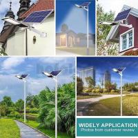 China Outdoor Solar Energy Street Lamp IP65 Solar Street Light With Inbuilt Lithium Ion Battery for sale