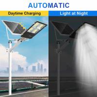 China Outdoor 100 Watt LED Solar Street Light Die Cast Aluminum Solar Powered Streetlights for sale