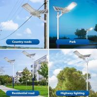 China Gray Split Solar Street Light 100W High Power Solar Garden Lights IP65 for sale