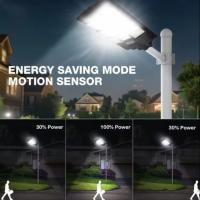 China 100W Solar Street Light Solar Induction Lamp IP65 Automatic On Off With Motion Sensor for sale