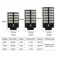China Garden 900W High Power Solar Street Light With Inbuilt Battery for sale