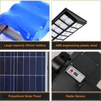 China Solar Induction Wall Lamp 600w Solar Street Light With Remote Control / Sensor Control for sale