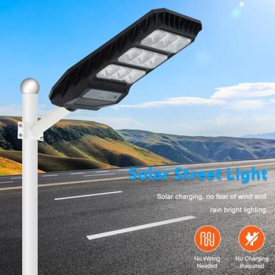 China Smart Control All In One LED Solar Street Light IP65 Waterproof 100w for sale