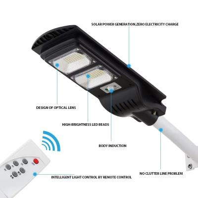 China 120W Outdoor ABS Intelligent  60W Solar-Powered Motion Detection Lighting Solution for sale