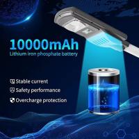 China Outdoor IP67 390*194*58 Intelligent Solar Street Light 60W Solar Powered Motion Activated Light for sale