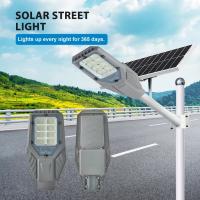 China 120W IP65 Waterproof Solar Street Light With Lithium Ion Battery for sale