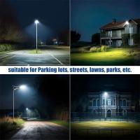 China Gray High Lumen Solar Outdoor Lights IP67 100 Watt LED Solar Street Light Waterproof for sale