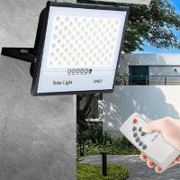 China ABS LED Solar Floodlight Waterproof IP67 Solar Flood Light With Remote for sale