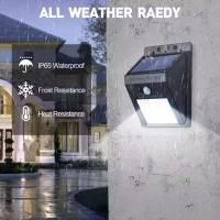 China LED Solar Wall Lamp Path Staircase Outdoor IP65 Waterproof Motion Sensor Wall Light for sale