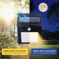 China IP65 Waterproof 6500K Solar Sensor Wall Light Modern Outdoor Retaining Wall Lights for sale