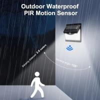 China 6500K Solar Powered Outdoor Wall Mounted Lights With Motion Sensor / Light Sensor for sale