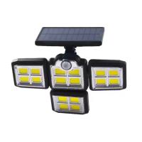 China Wall Mount Solar Garage Four Heads Led Motion Sensor Security Light for sale