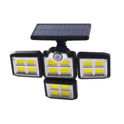 China Wall Mount Solar Garage Four Heads Led Motion Sensor Security Light for sale