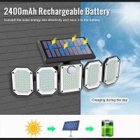 China Energy Efficient Wall Mounted Solar Lamp Outdoor Modern Solar Wall Lights for sale