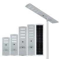 China Safety 100w, 200w, 300w Integrated Solar Outdoor Lamps, Waterproof One-piece LED Street Lamps for sale