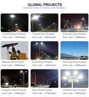 China 60W Energy Saving Street Light  Outdoor LED Integrated All in One Led Solar Street Lamp for sale