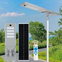 China 250W Outdoor street lamp LED garden human body sensor waterproof integrated solar lamp for sale