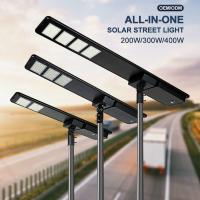 China Waterproof 200w Smart Outdoor Light and Integrated Led Solar Lights for sale