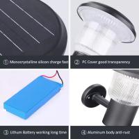 China Modern Led Solar Wall Light Architectural Lighting Solar Outdoor Wall Lamp High Efficiency 5V/4.5W for sale