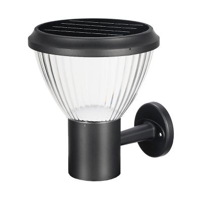 China Modern Outdoor IP65 Garden Solar Wall Light Warm White LED Induction Wall Lamp for sale