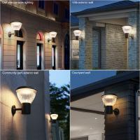 China 4.5V/5W Monocrystalline Aluminum IP65 Waterproof Round LED Solar Outdoor Wall Lamp for sale