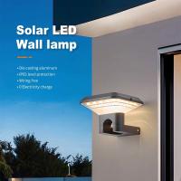 China Durable Waterproof Color Temperature 3000-6500K Aluminum Alloy Body IP65 Led Solar Wall Lights Outdoor for sale