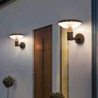 China IP65 Waterproof Outdoor Warm Light Solar Wall Light, Die Cast Aluminum, Sturdy and Durable for sale