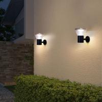 China Exterior Modern Waterproof Solar Wall Light Hotel Garden Led Ip65 Solar Wall Lamp for sale