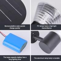 China OEM/DEM Solar Wall Lights Waterproof Ip65 6500K Aluminum Led Outdoor Solar Light Wall Mounted For Villa for sale