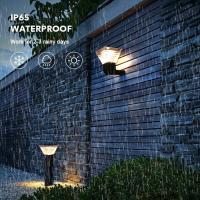 China Outside Garden Landscape Decoration Wall Light Led Waterproof Ip65 Solar Outdoor Wall Lamps for sale