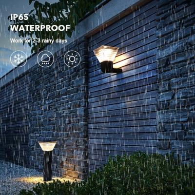 China Outside Garden Landscape Decoration Wall Light Led Waterproof Ip65 Solar Outdoor Wall Lamps for sale