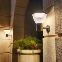 China 4.5V/5W Monocrystalline Aluminum IP65 Waterproof Round LED Solar Outdoor Wall Lamp for sale