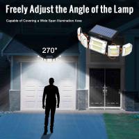 China Waterproof Wall Mounted Solar Spot Lights Outdoor Motion Sensor Wall Lamps for sale