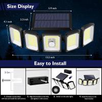 China Ip65 Solar Powered Outdoor Wall Mounted Lights Smart Yard Solar Lights for sale