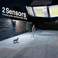 China Outdoor Ip65 Eco-friendly Solar Sensor Powered Led Wall Light for sale