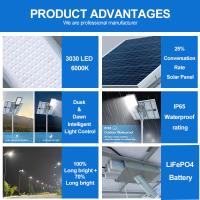 China Split Solar Street Light 60-240 LEDs, Die-Cast Aluminum, 30-36h Continuous Lighting, 3-Year Guarantee for sale