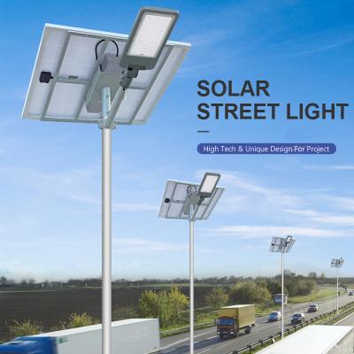 China Energy-Saving Solar Street Lamp, Split Design, 60–240 LED, 36-60Ah Battery, Outdoor Garden & Street Use for sale