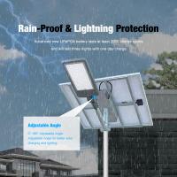 China Split Solar Street Light 60/120/180/240 LED, 18-150W Polycrystalline Panel, LiFePO4 Battery for sale