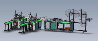 China Small Footprint Ultrasonic Disposable Face Mask Machine for sale