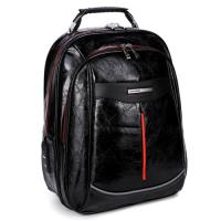 China Durable Lightweight Leather Business Backpack Zipper Closure Anti - Fouling for sale