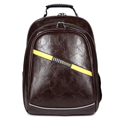 China Waterproof Mens Leather Backpack , Unisex Softback Leather Travel Backpack for sale