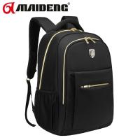 China Preppy Style Black Laptop Backpack One Main Compartment One Zipper Pocket for sale